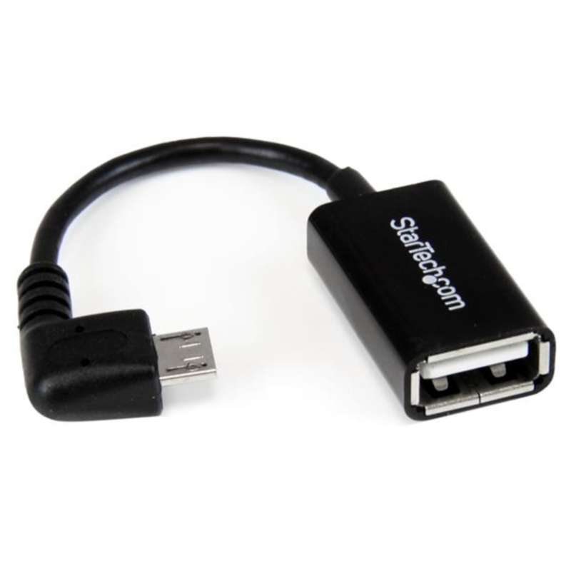 UUSBOTGRA 10cm L型Micro USB - USB OTG変換アダプタ マイクロUSBホストケーブル USB Aタイプ メスー ...