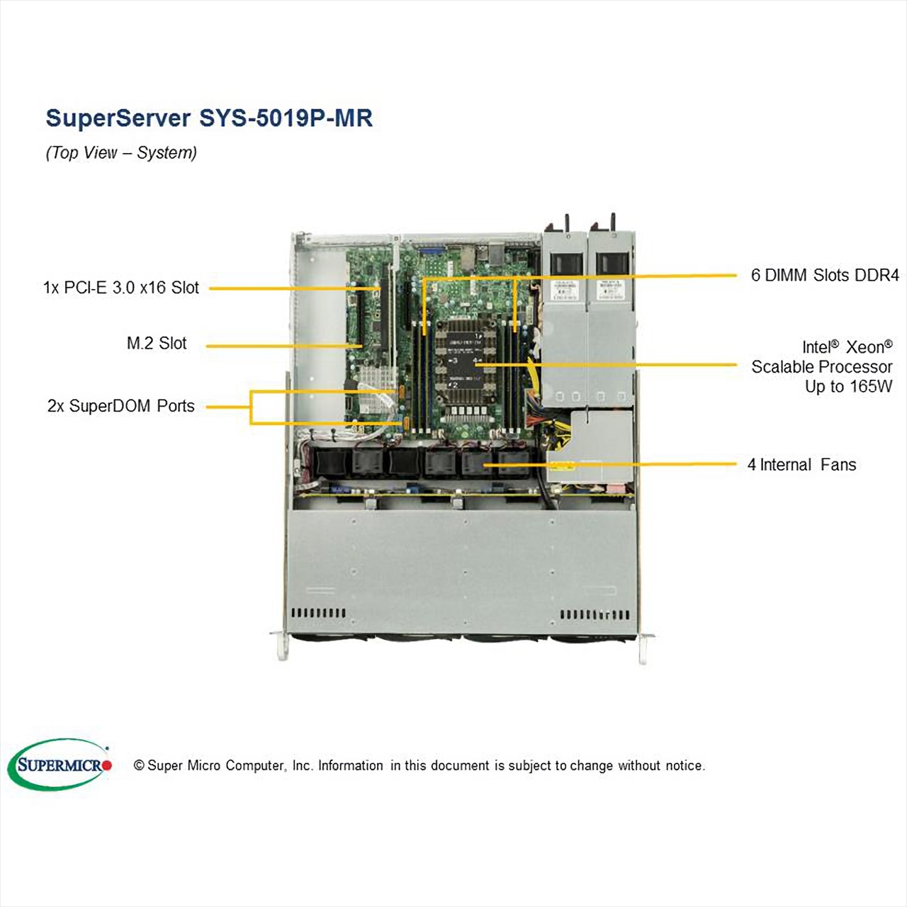 Super Micro SYS-5019P-MR SYS-5019P-MR | SuperMicro 社製品 | PCパーツと自作パソコン ...