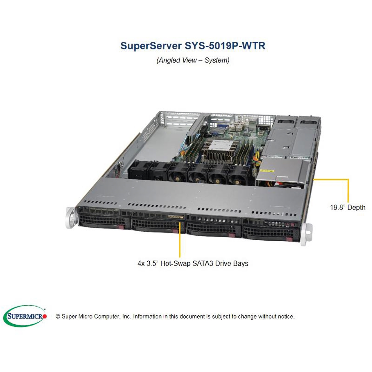 Super Micro SYS-5019P-WTR SYS-5019P-WTR | SuperMicro 社製品 | PCパーツと自作パソコン ...