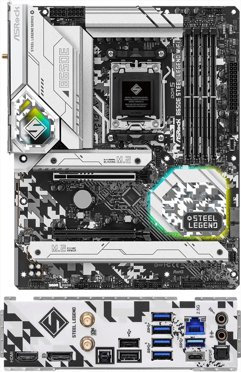 B650E Steel Legend WiFi | ATX | AMD SocketAM5 | マザーボード | PCパーツと自作パソコン ...