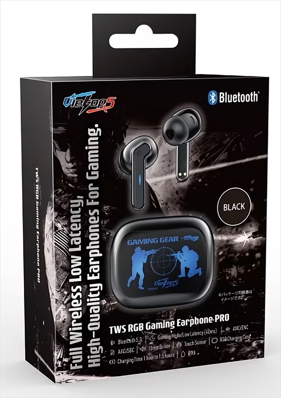 VietopS VTS-TWSGEPR-BK TWS RGB ゲーミングイヤホンPRO | ヘッドセット/ヘッドホン | ゲーミングデバイス ...