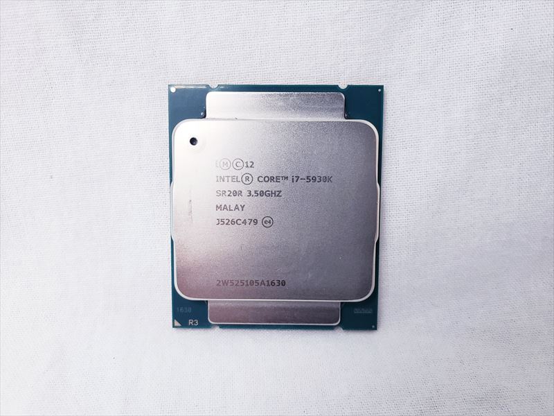 Core i7-5930K バルク (3.50GHz/ターボブースト時3.70GHz/6-core 12-thread/L2 256KBx6 ...