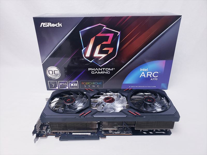 Intel Arc A770 Phantom Gaming 16GB OC (A770 PG 16GO) 各サイトで併売につき売切れのさいはご ...