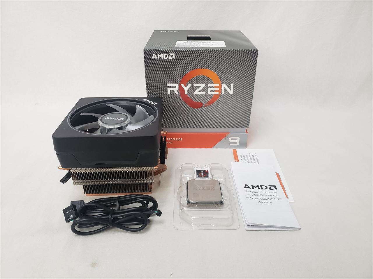 Ryzen 9 3900X With Wraith Prism cooler BOX (12C24T/3.8GHz（Max4.6GHz ...