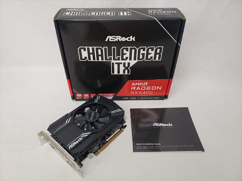 Radeon RX 6400 Challenger ITX 4GB /RX6400 CLI 4G 各サイトで併売につき売切れのさいはご容赦願い ...